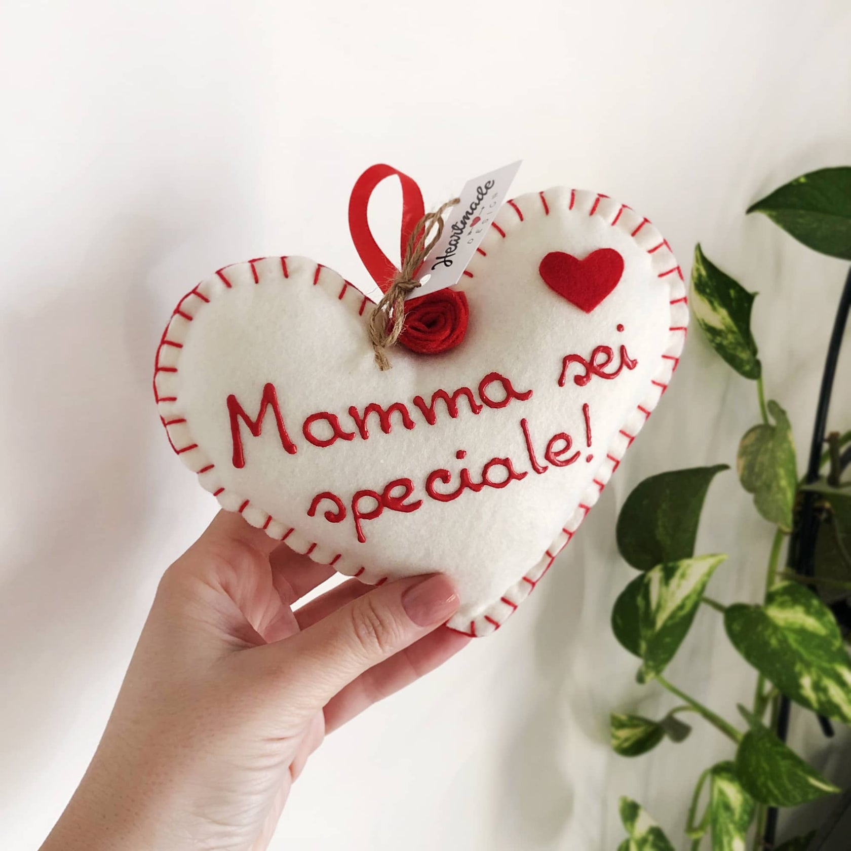 Cuore Regalo Partner con Dedica Personalizzata Fatto a Mano – Heartmade ...