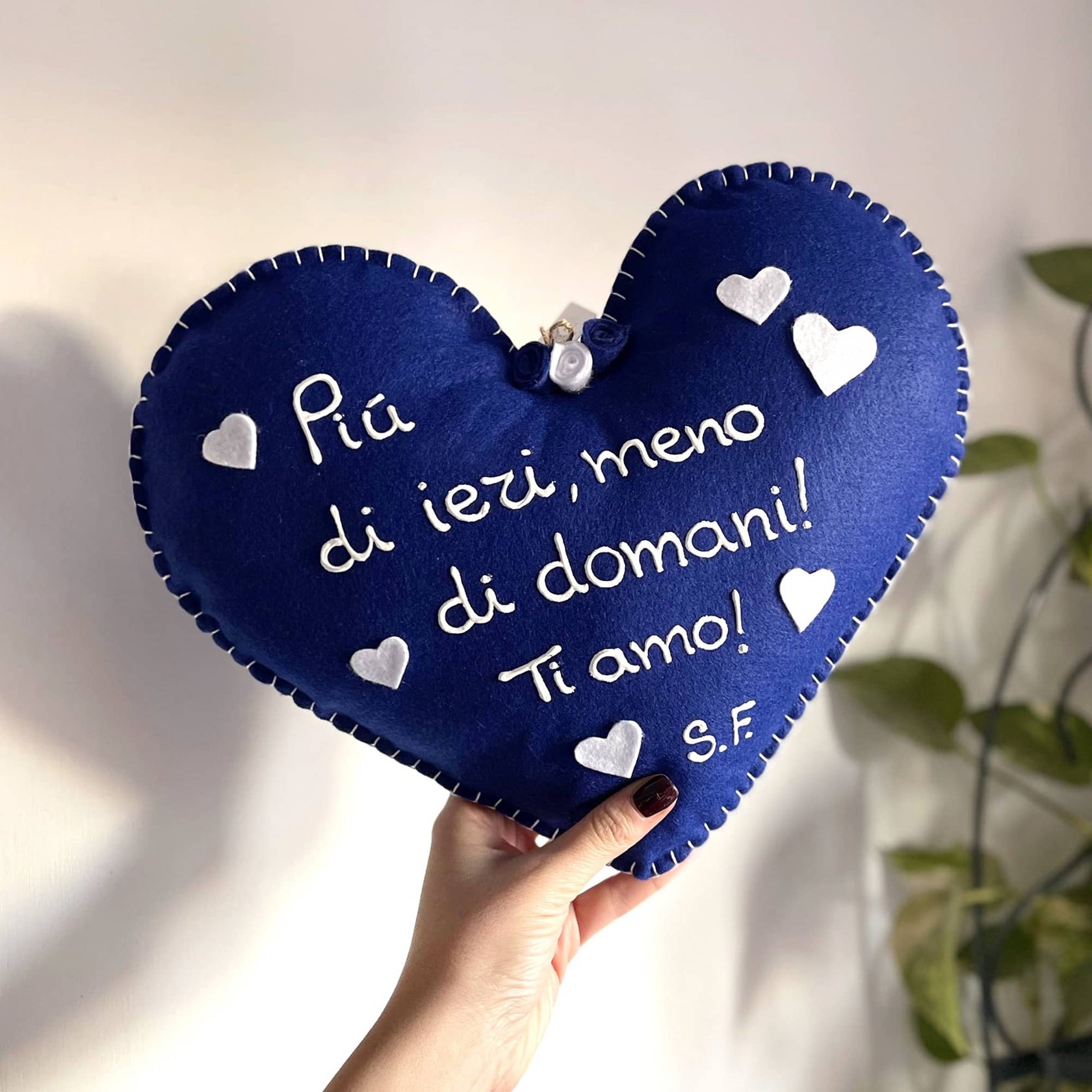 Cuore Regalo Partner con Dedica Personalizzata Fatto a Mano – Heartmade ...