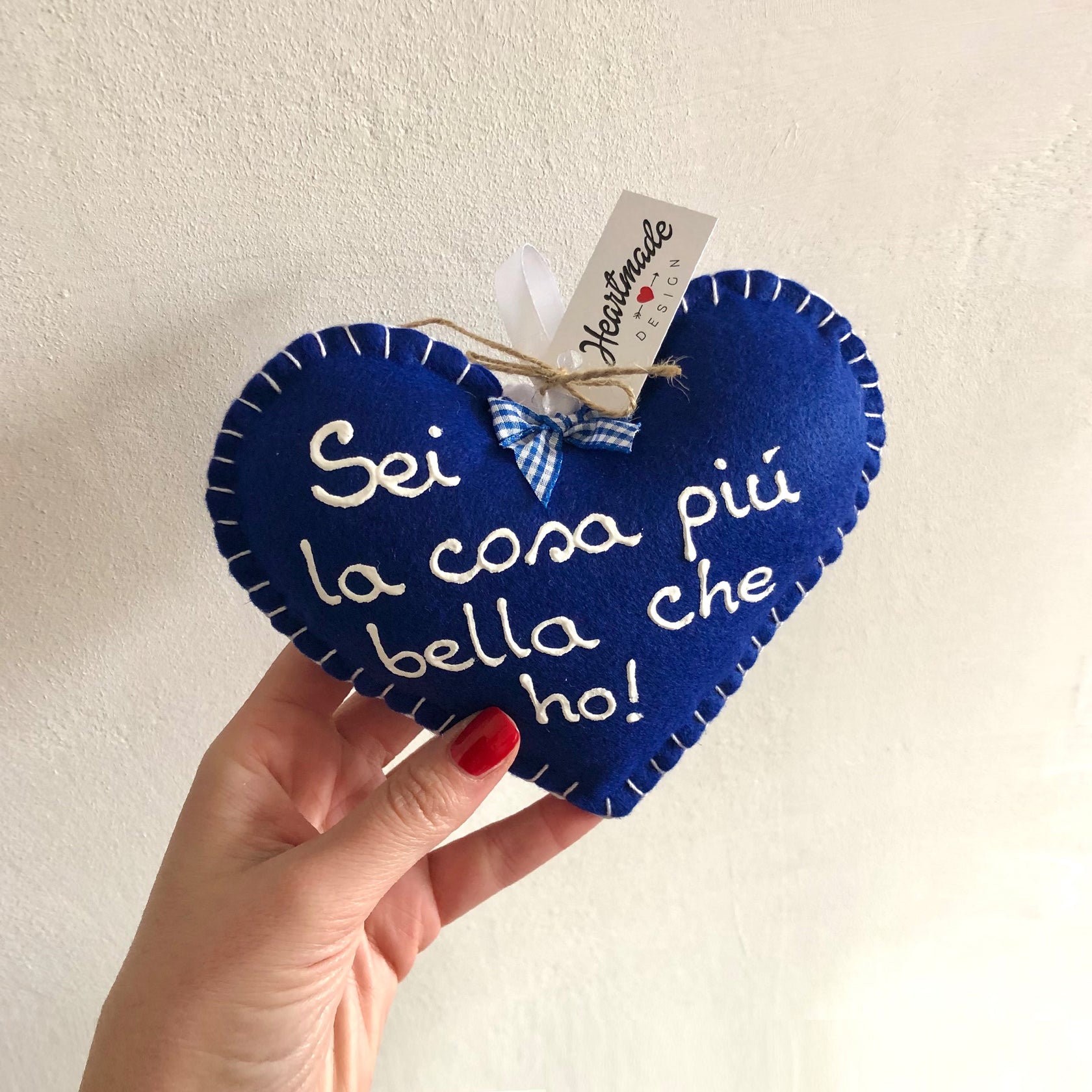Cuore Regalo Partner con Dedica Personalizzata Fatto a Mano – Heartmade ...